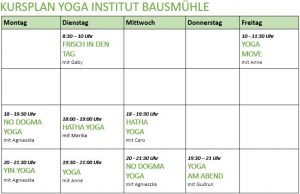 Yoga & mehr – Bausmühle